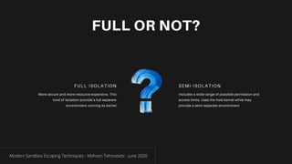 Modern sandbox escaping techniques | PPT