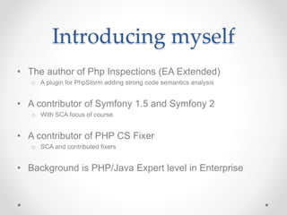Modern Static Code Analysis in PHP | PPT
