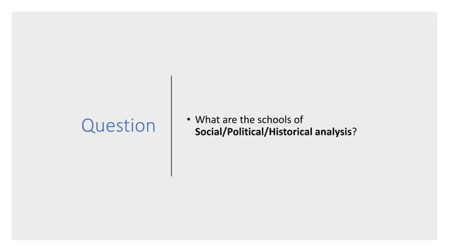 Modern schools of interpretation | PPT
