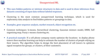 Modern signal processing is dead without machine learning! 5th july ...
