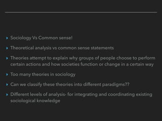 Modern theoretical Perspective in Sociology | PPT