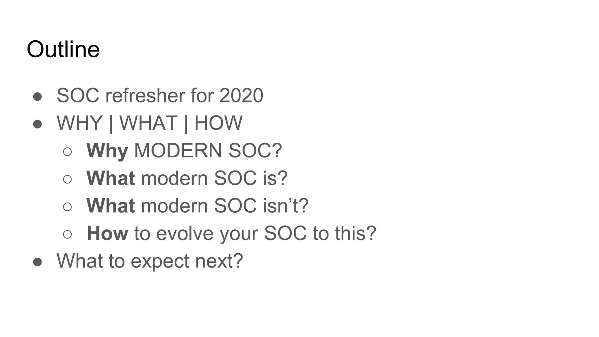 Modern SOC Trends 2020 | PPTX