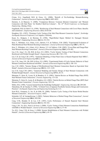 Modern strengthening strategies for steel moment resisting frames | PDF