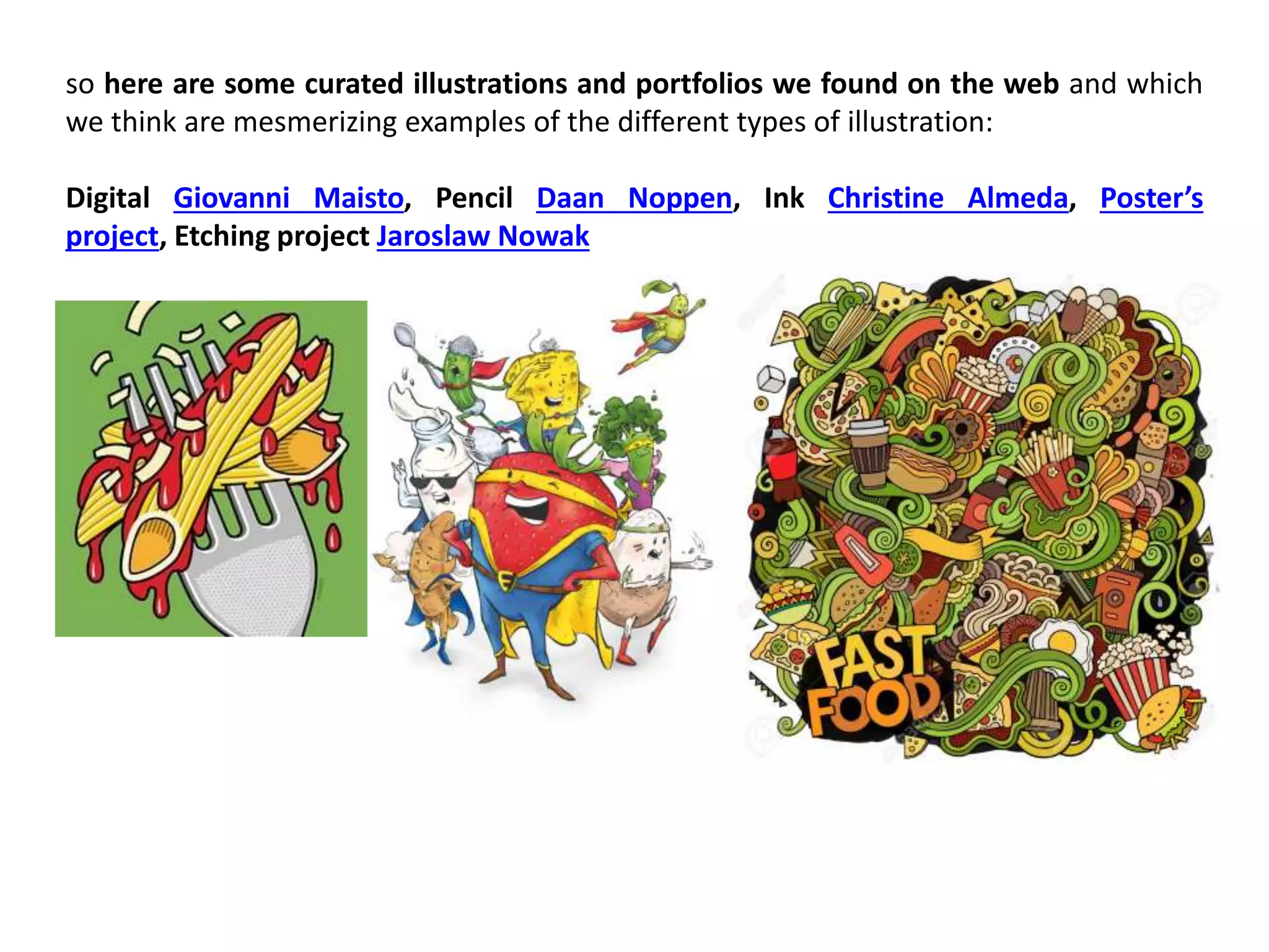 Modern styles and types of illustration techniques | PPTX