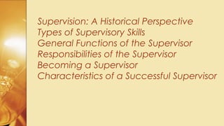 Modern supervision | PPT