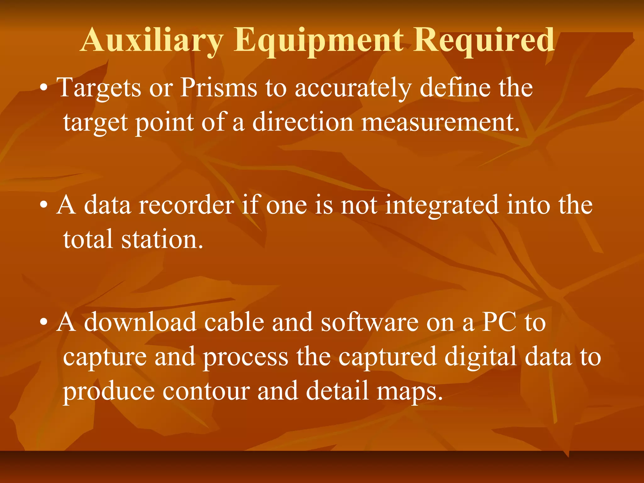 Modern Surveying Equipment Presentation | PPT