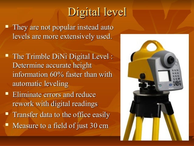 Basic Surveying Instruments