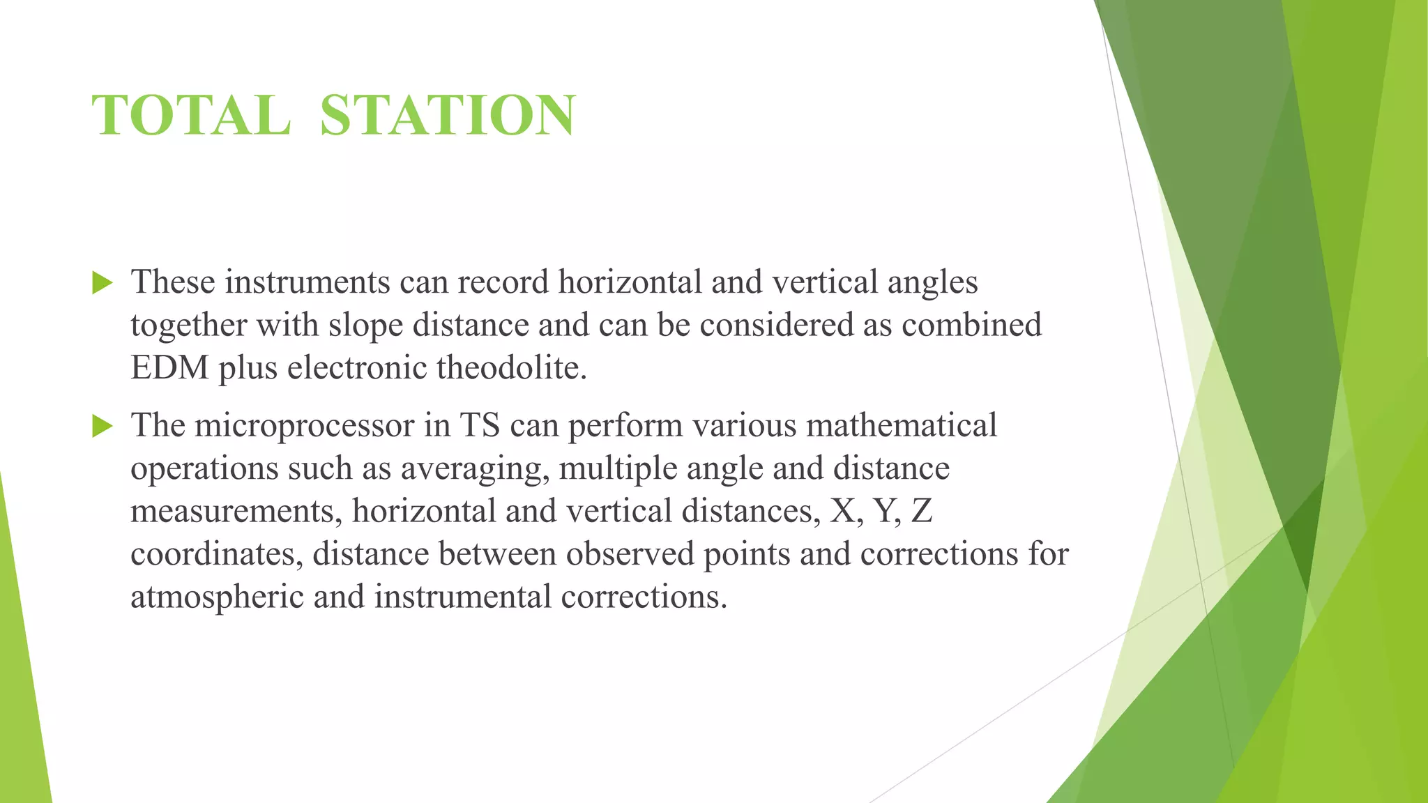 Modern surveying instruments | PPTX