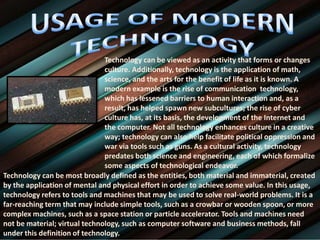 Modern Technology | PPTX
