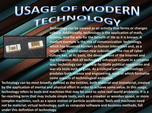disadvantages of modern technology | PPTX