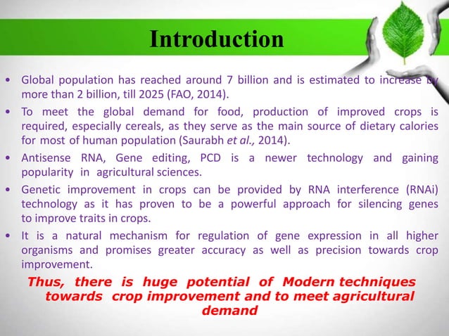 Modern techniques of crop improvement.pptx final | PPTX