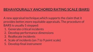 MODERN TECHNIQUES OF PERFORMANCE APPRAISAL (UNIT 6).pptx