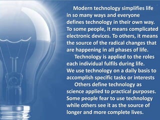 Modern technology | PPTX