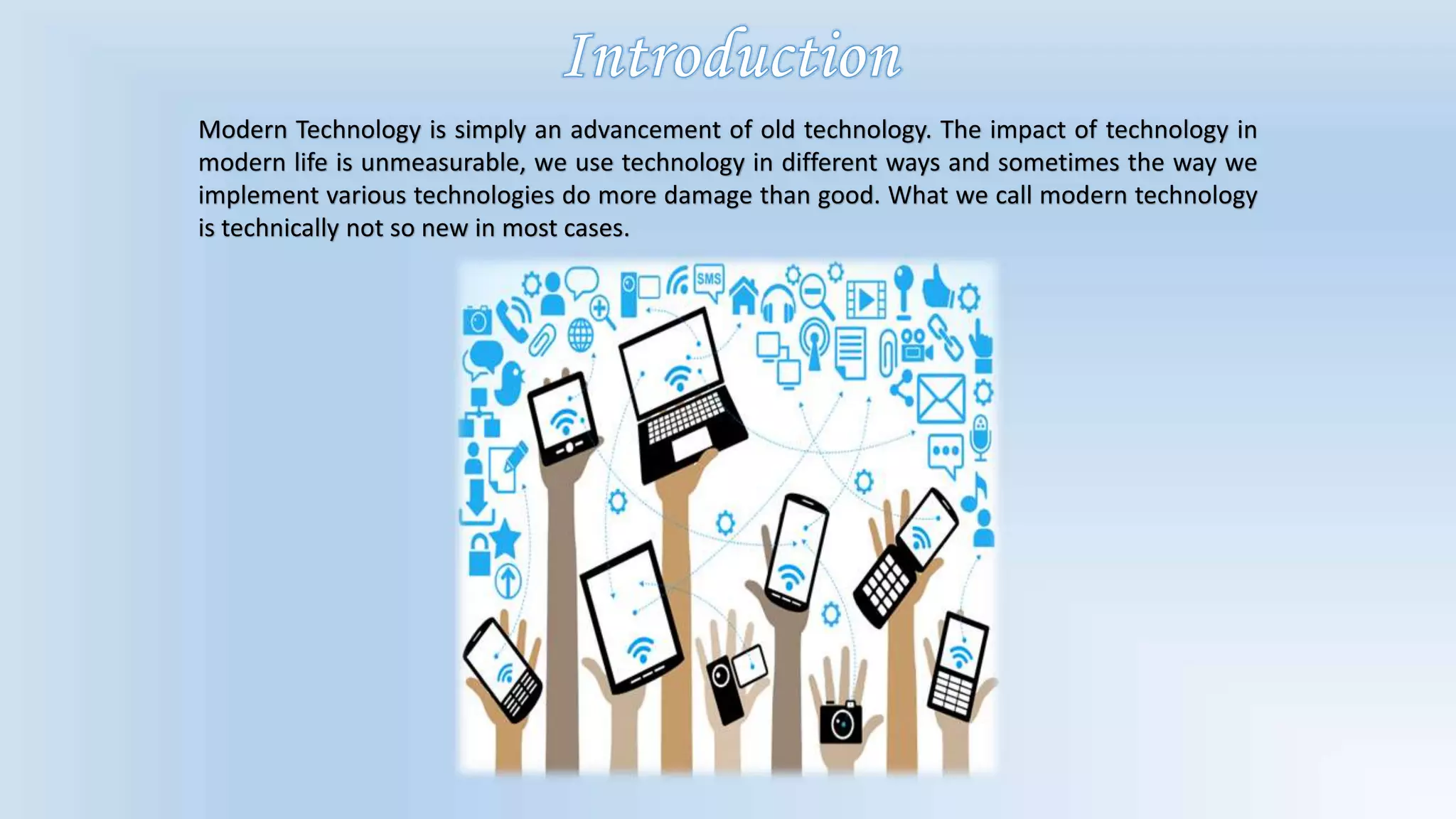 Modern technology | PPTX