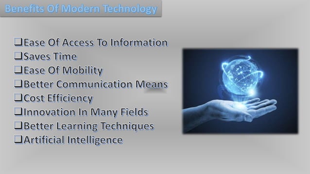 Modern technology | PPTX