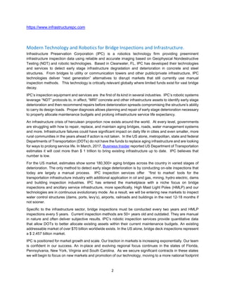 Modern technology and robotics for bridge inspections | PDF