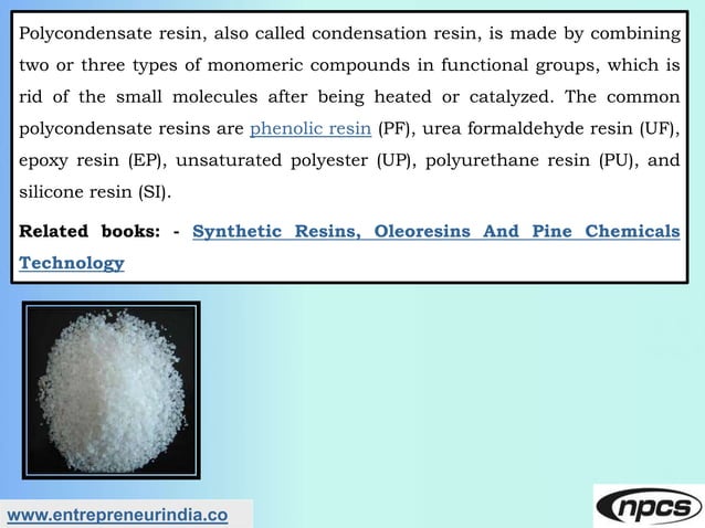 Modern technology of synthetic resins | PPTX | Chemistry | Science