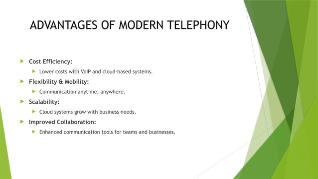 MODERN TELEPHONY .pptx download this ppt | PPT