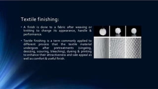 Modern Textile Finishing Techniques | PPT