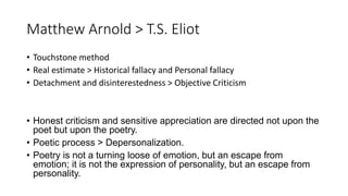 Modern Theories of Criticism: An Overview | PPTX