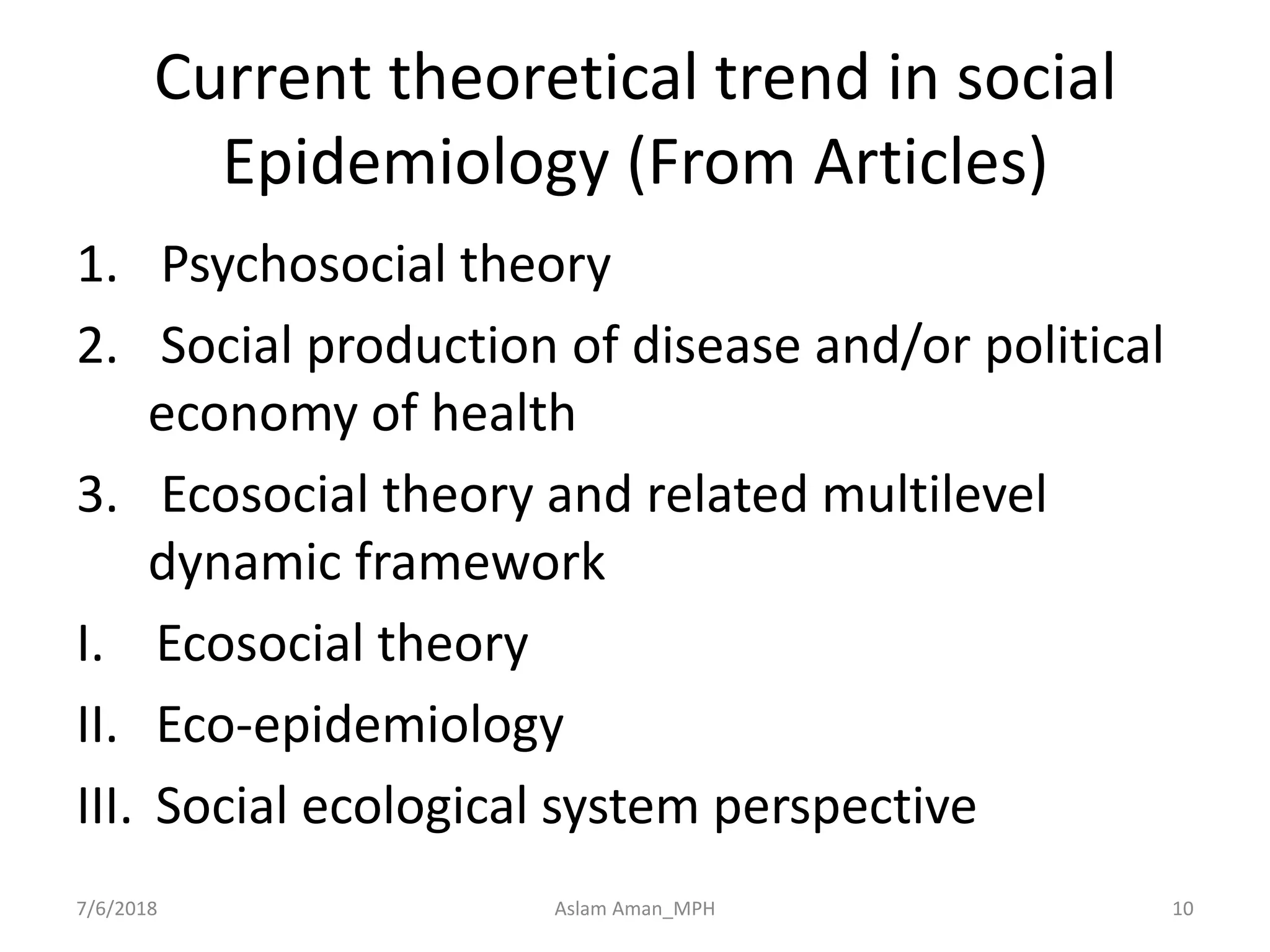 Modern Theories of Disease | PDF