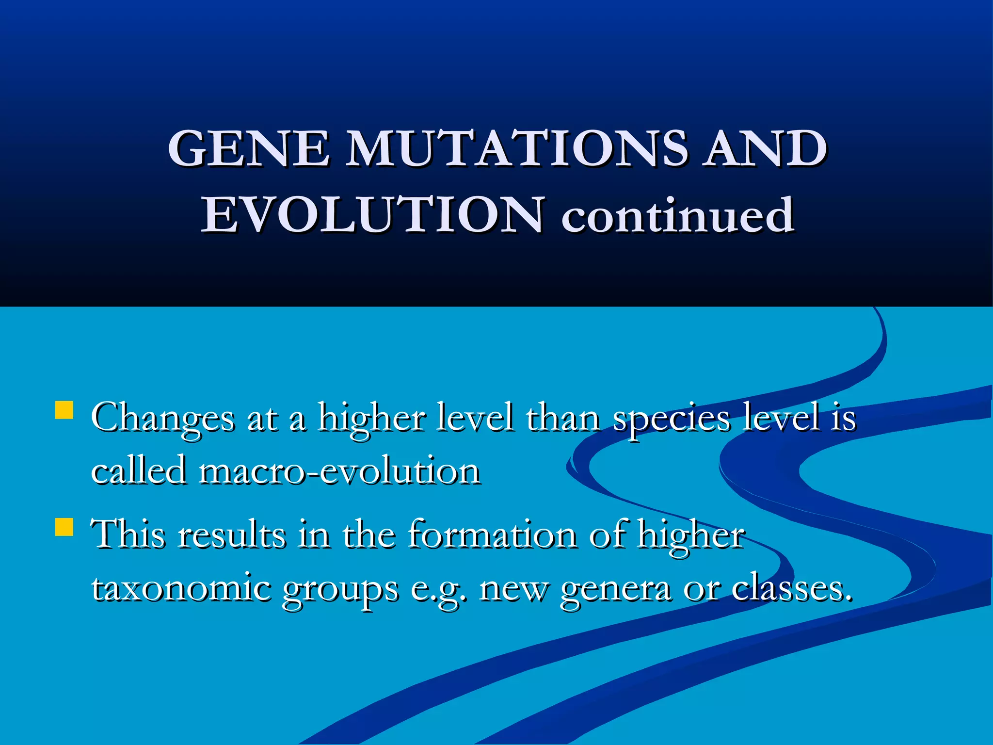 Modern theories of evolution | PPT