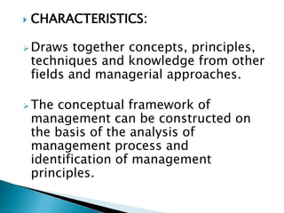 Modern theories of management | PPTX