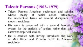 Modern TheoriesTalcot Parsons and Wright Mills.pptx