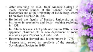 Modern TheoriesTalcot Parsons and Wright Mills.pptx