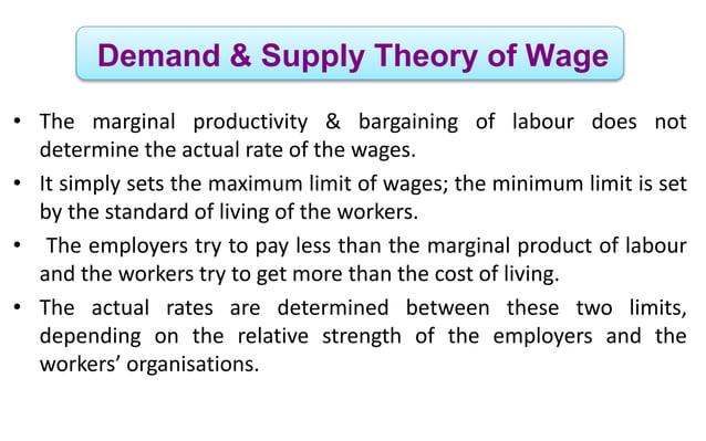 Modern theory of wage determination | PPTX | Job Market | Economy