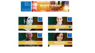 Oracle Marketing Cloud - Modern Thinking MSMK 8/9/16 | PPTX