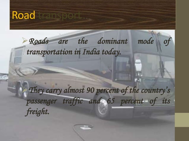 Modern transportation in india | PPTX | Rail Travel | Travel Type