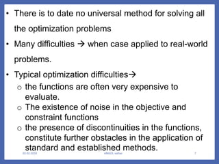 Modern trends in optimization techniques | PPTX