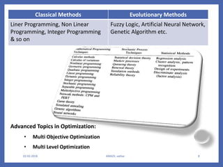 Modern trends in optimization techniques | PPTX