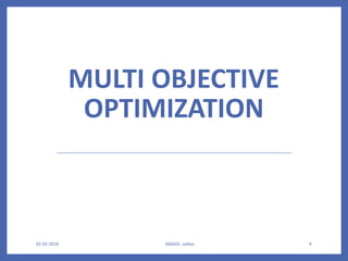 Modern trends in optimization techniques | PPTX