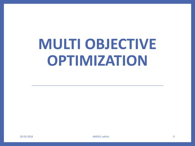 Modern trends in optimization techniques | PPTX
