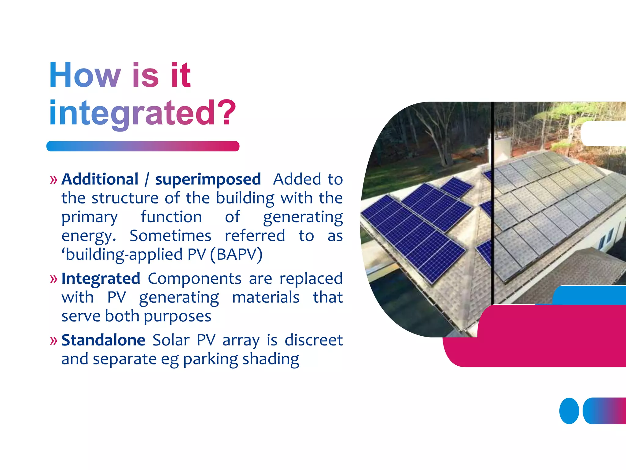 BIPV Building Integrated Photovoltaics | PPTX