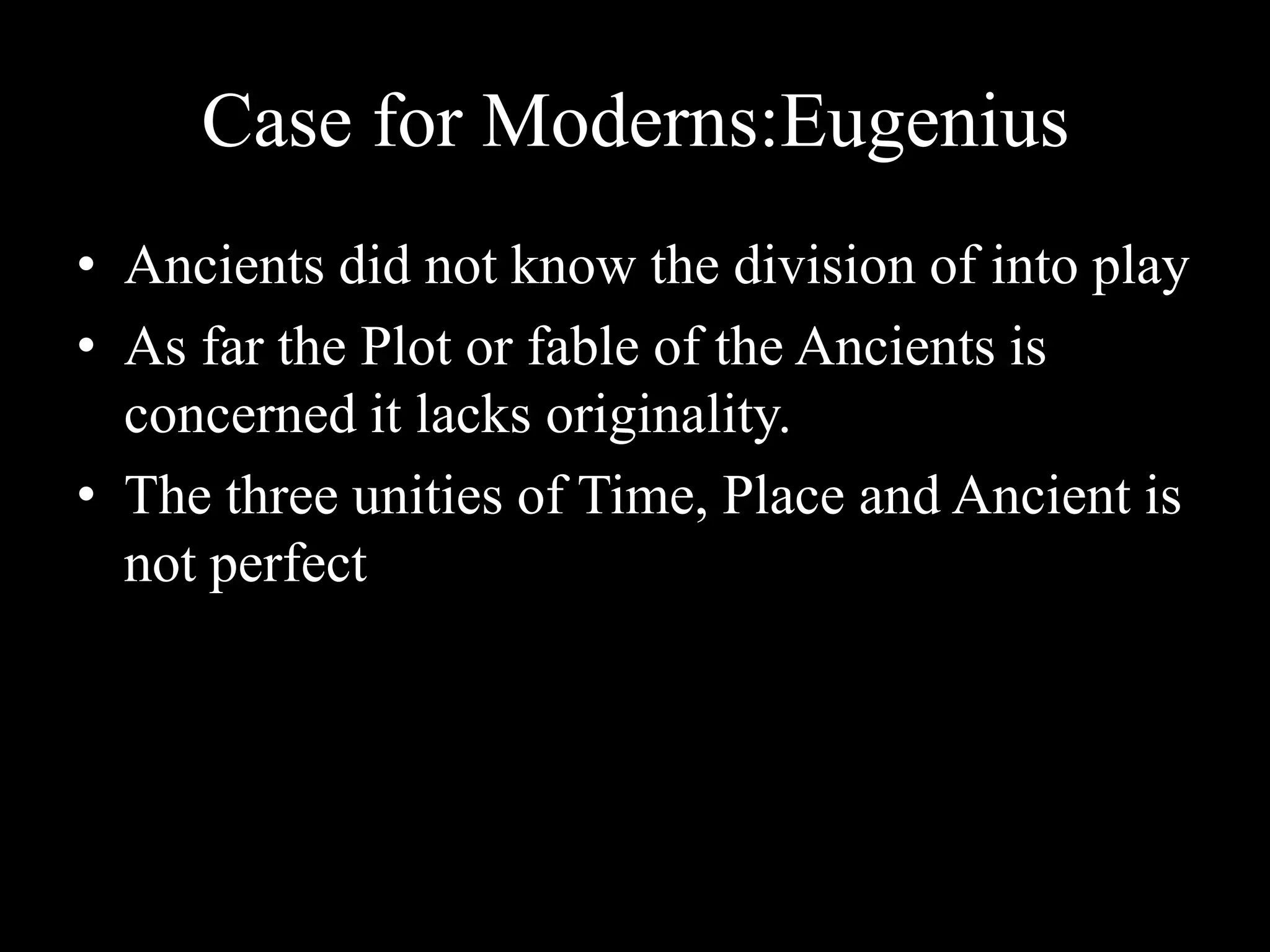 Modern vs. ancient | PPTX