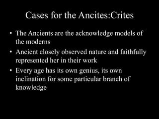 Modern vs. ancient | PPTX