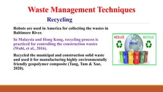 Modern waste management techniques a critical review | PPTX