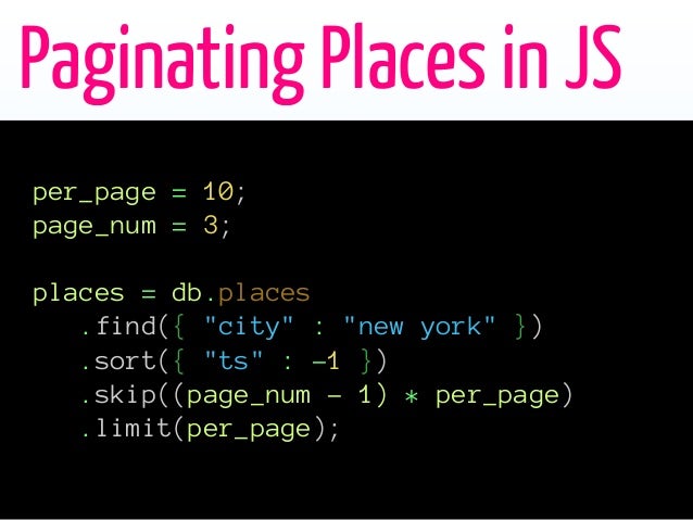 Modern Web Applications with MongoDB