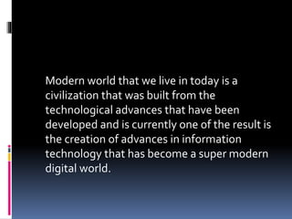 Modern world = digital world | PPT