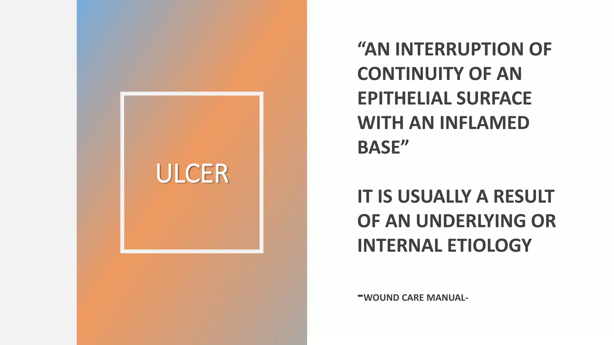 Modern wound care course | PPTX
