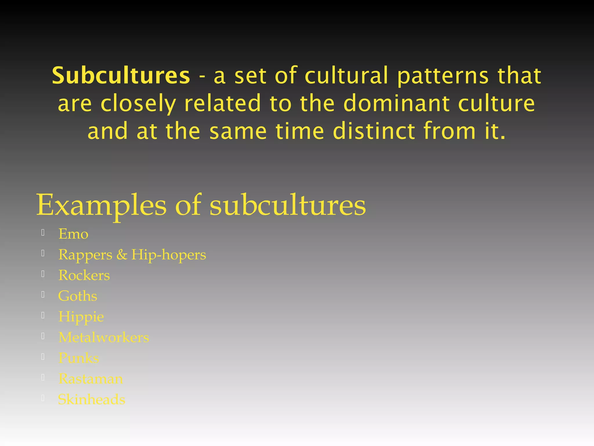 Modern youth subcultures in Ukraine | ODP