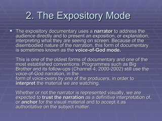 Modes Of Documentary | PPT