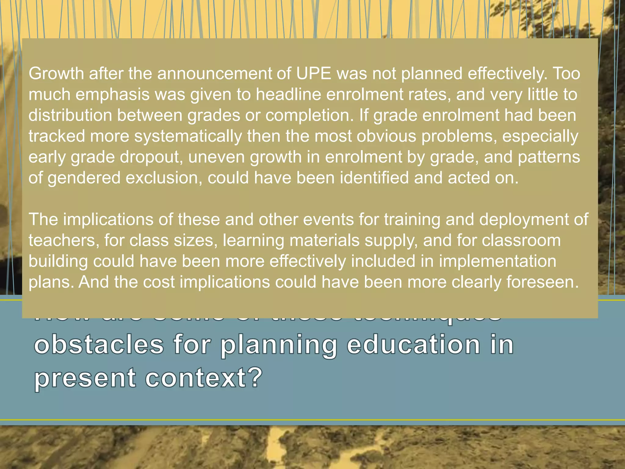 Modes and methodologies for educational planning | PPTX