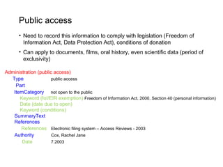 Recording archives in Modes | PPT