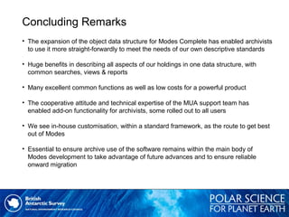 Recording archives in Modes | PPT