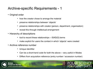 Recording archives in Modes | PPT