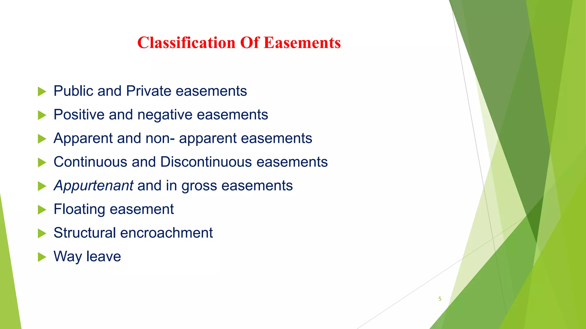 Modes of acquisition of easement | PPTX